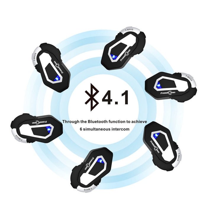 Freedconn New Motocycle Helmet Waterproof and Wireless Bluetooth TMAX-