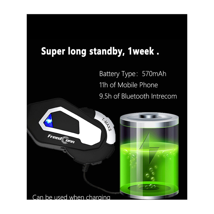 Freedconn New Motocycle Helmet Waterproof and Wireless Bluetooth TMAX-